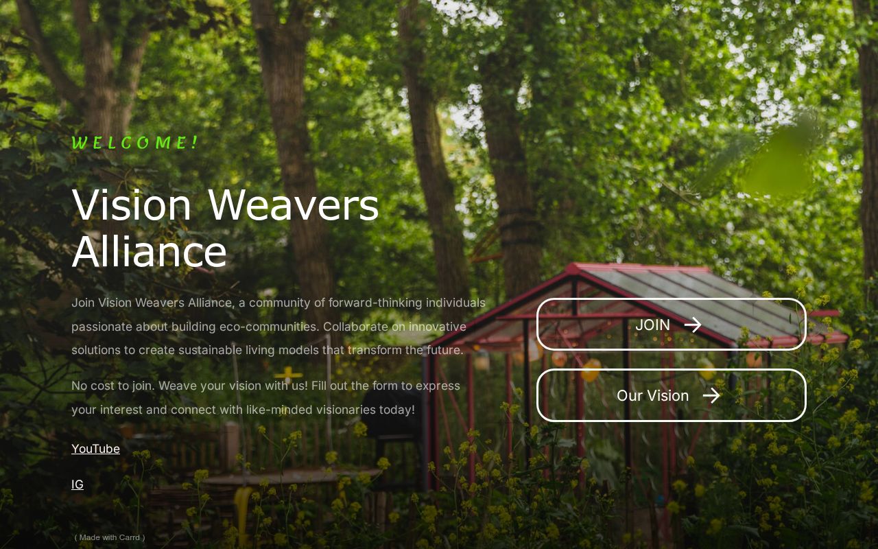 Vision Weavers Alliance: Co-Creating Sustainable Eco-Communities and ...